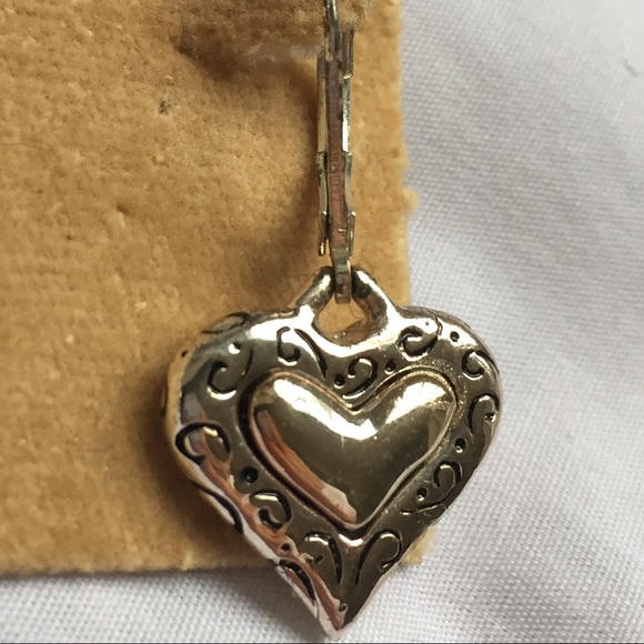 Talbots | Jewelry | Nwt Silver Toned Heart Shaped Earrings | Poshmark